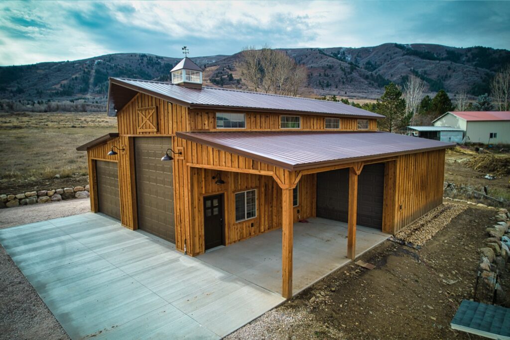 Featured Build: Eva’s Pole Barn Garage - Beehive Buildings