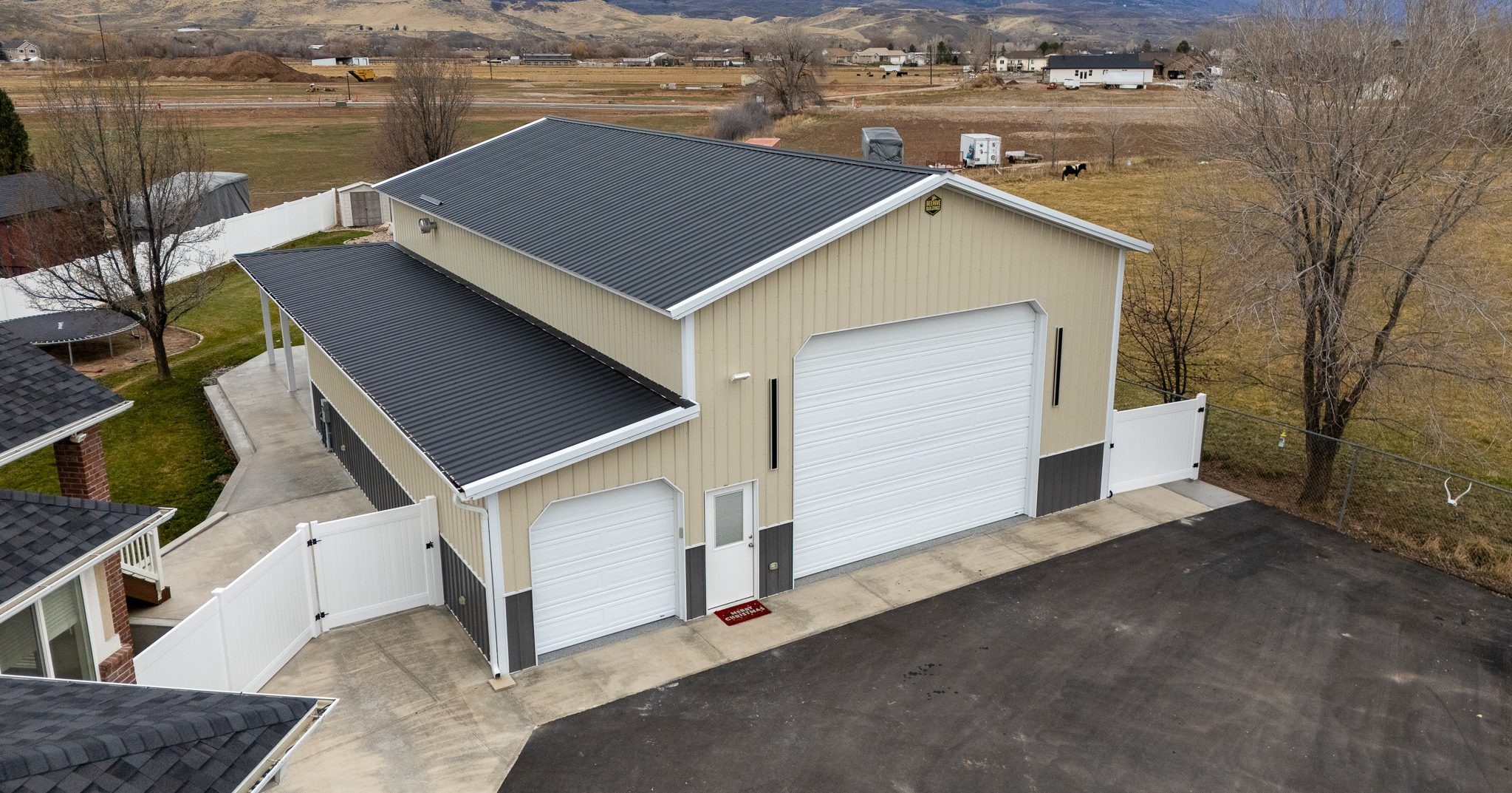 Custom Garage & Workshop in Morgan - Beehive Buildings